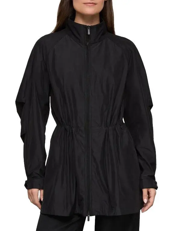 Lafayette 148 New York Oversized Drawstring Waist Jacket - Black