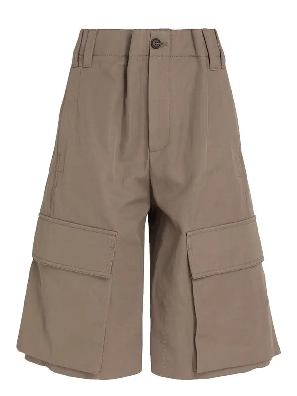Brunello Cucinelli Linen Shorts - Taupe