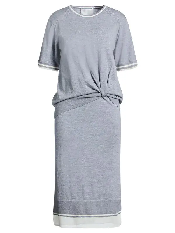 3.1 Phillip Lim Twisted Wool Dress - Gray