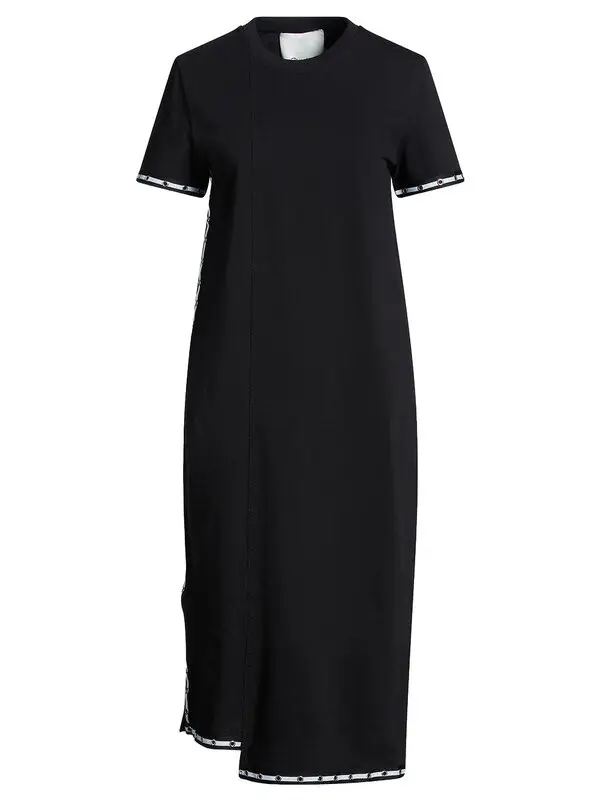 3.1 Phillip Lim Eyelet-embellished Cotton-jersey Dress - Black