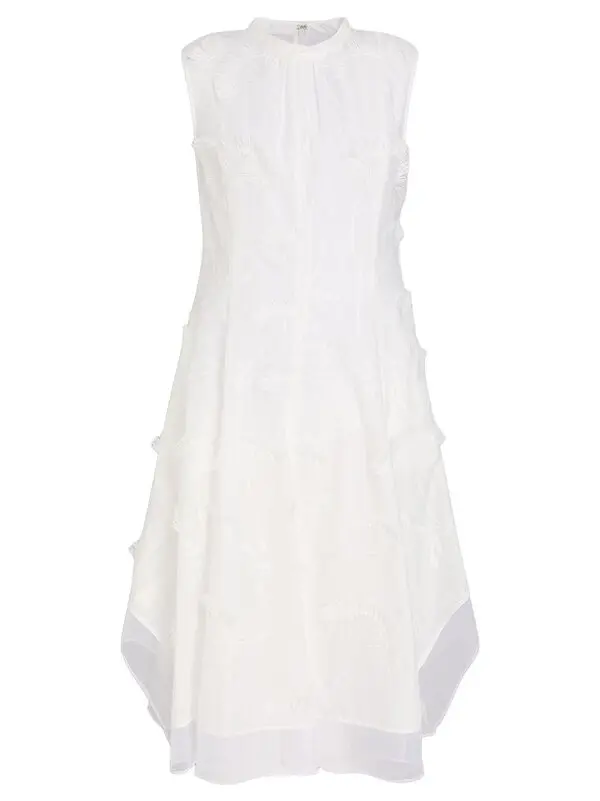 3.1 Phillip Lim Embroidered Filcoupé Cotton-organza Dress - White