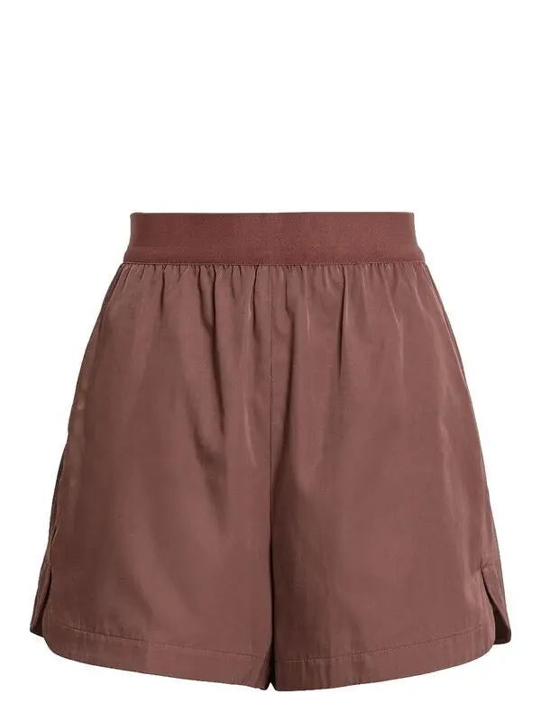 Tibi Twill Shorts - Grape