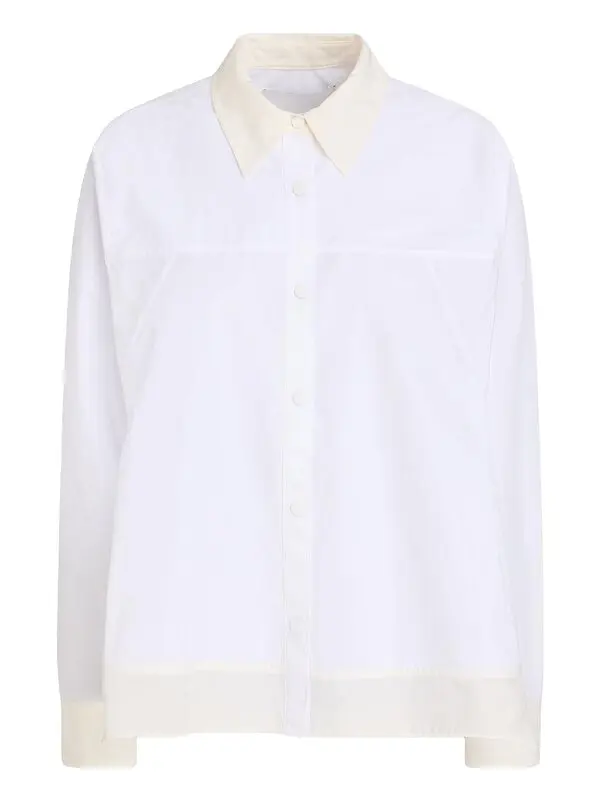 3.1 Phillip Lim Cotton And Silk-blend Poplin Shirt - White