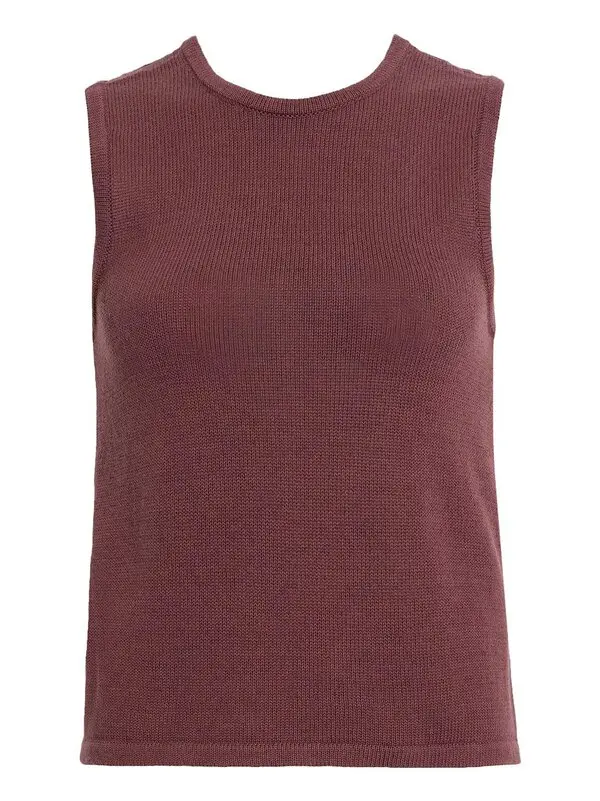Tibi Wrap-effect Cotton Top - Plum