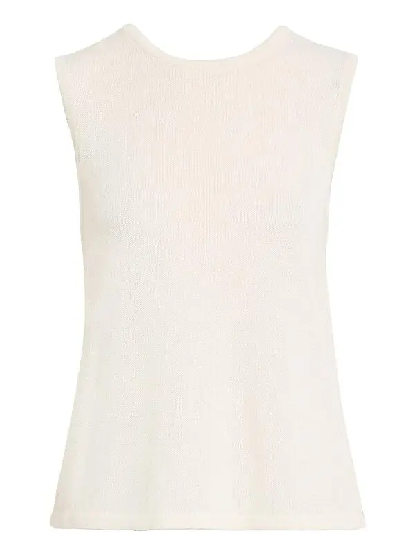Tibi Wrap-effect Cotton Top - White