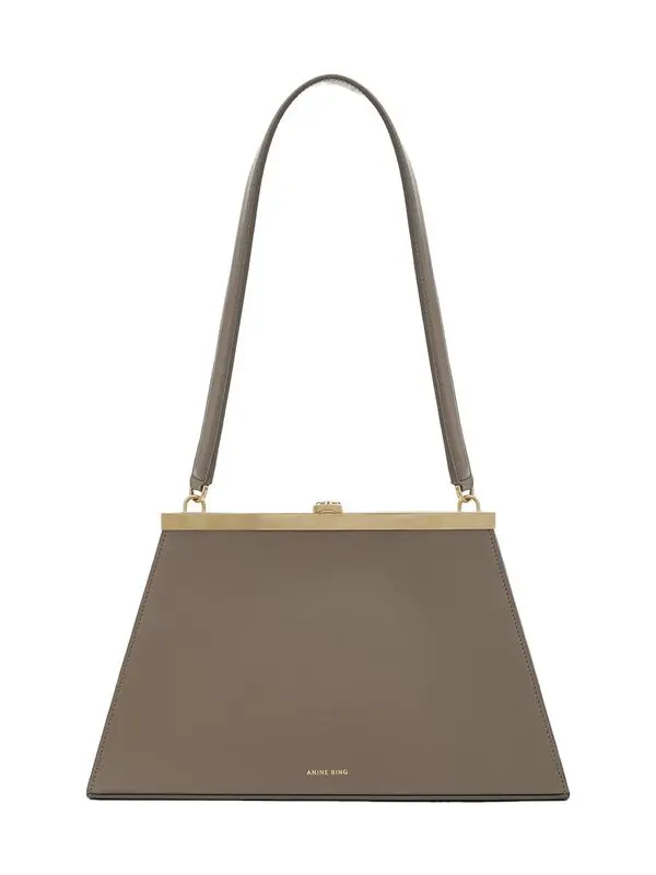 ANINE BING Smooth Leather Anine Bag - Taupe
