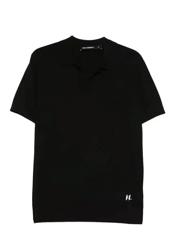 Karl Lagerfeld Logo-detail T-shirt - Black