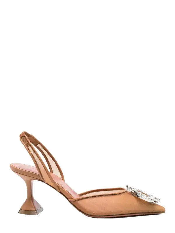 Amina Muaddi Begum Embellishment Pumps - Neutrals