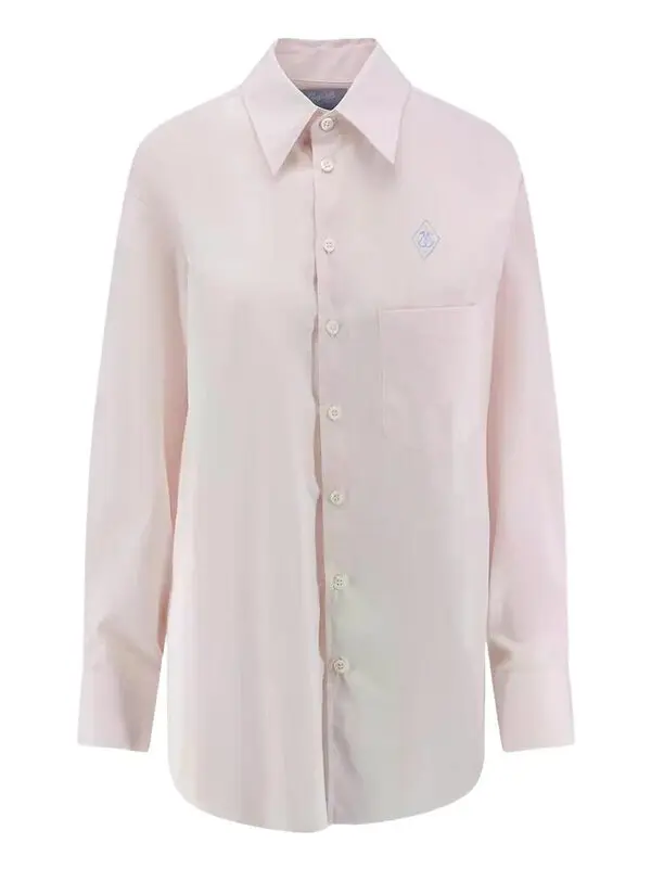 Seafarer Embroidered Logo Patch Pocket Shirt - Pink