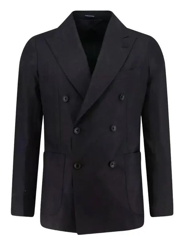 Tagliatore Double-breasted Peak-lapel Blazer - Blue