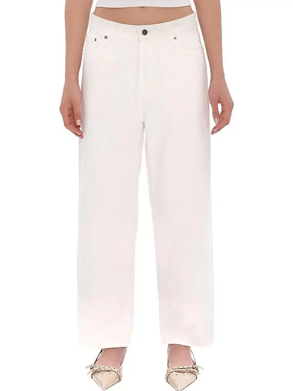 HAIKURE Betty Bull Straight Jeans - Off White
