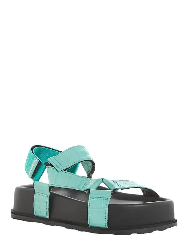 Moschino Strappy Platform Sandals - Water Color