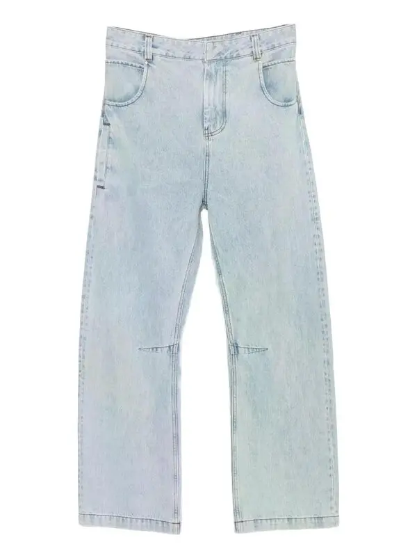 ENTIRE STUDIOS Gem Logo-patch Belt-loop Jeans - Blue