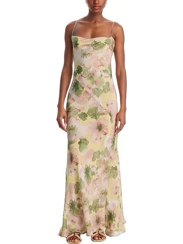 Paris Georgia Clio Silk Dress - Floral Print