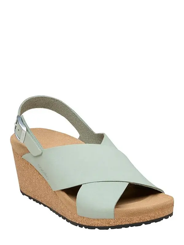 BIRKENSTOCK Samira Wedge Sandals - Pure Sage