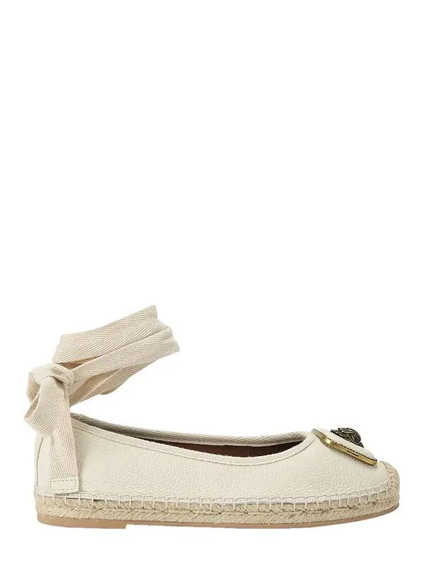 Kurt Geiger Pimlico Ankle Tie Ballet Flats - Natural