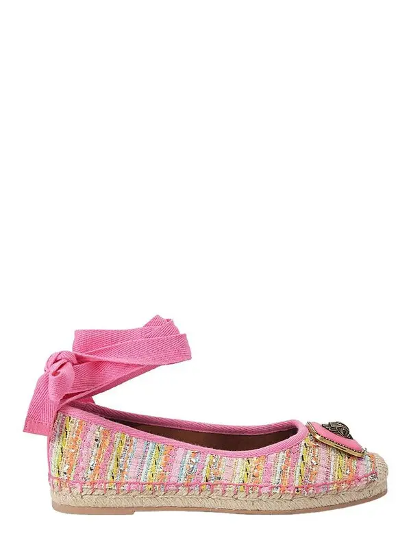 Kurt Geiger Pimlico Ankle Tie Ballet Flats - Open Pink