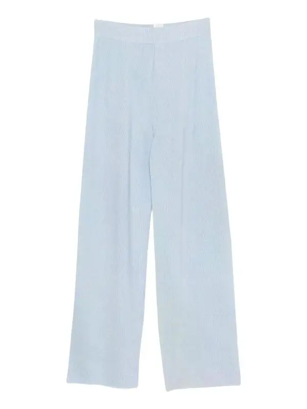 Fabiana Filippi Wide-leg Knit Trousers - Blue