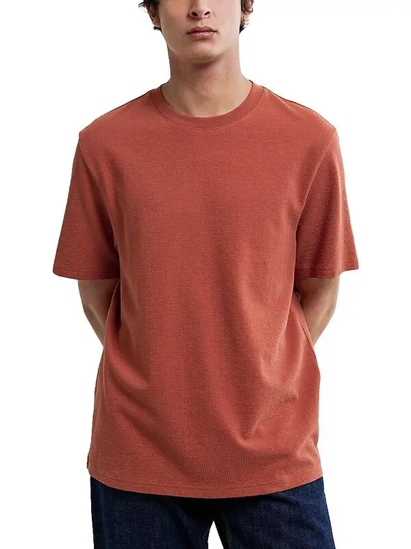 WAX LONDON Dean Crewneck T-shirt - Rust