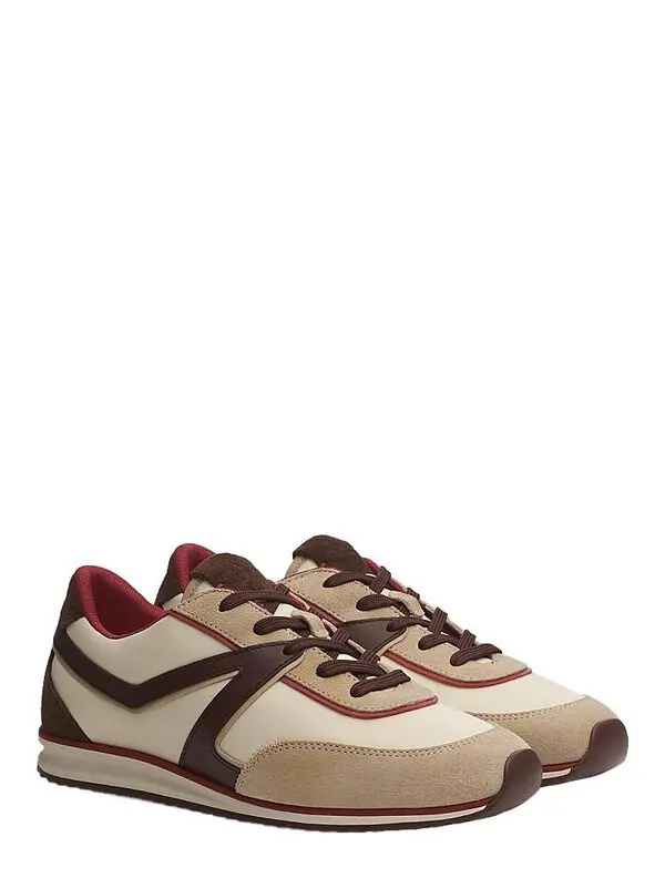 Rag & Bone Retro Trainer Sneakers - Cream/dark Brown