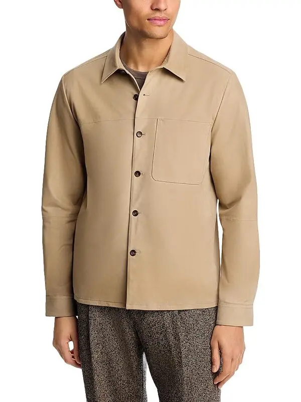 Vince Suede Overshirt - Teak