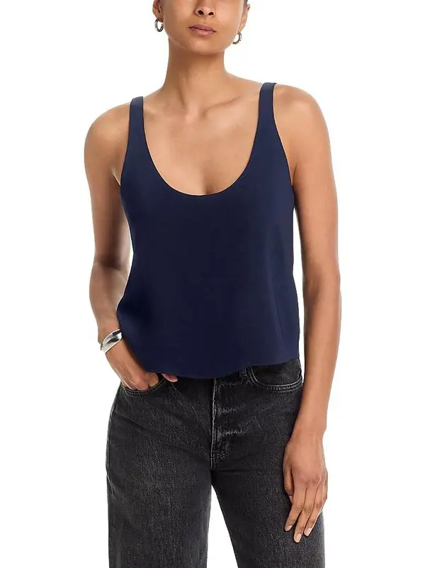 LESET Aro Scoop Tank - Midnight