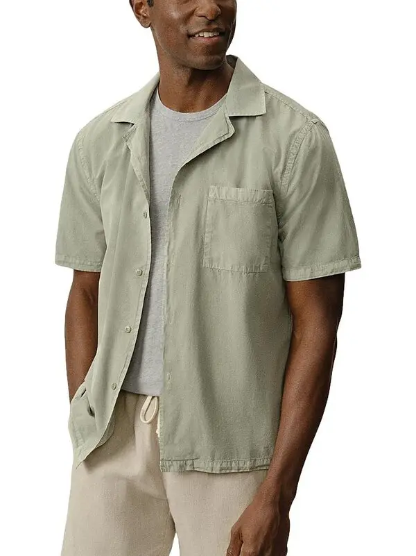 ALEX CRANE Air Cotton Camp Shirt - Riverstone