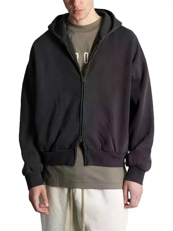 Fear Of God Double-zip Long-sleeve Hoodie - Black