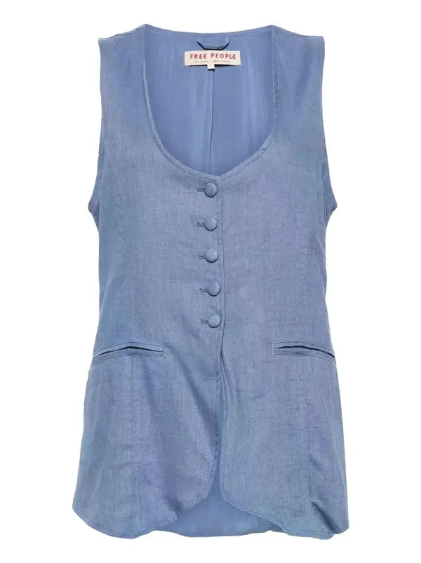 Free People Millie Vest - Blue