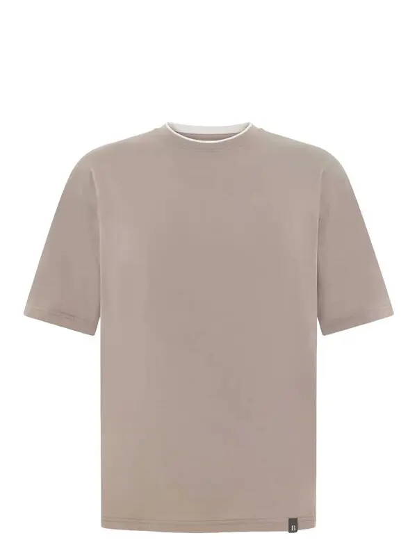 Boggi Milano Pima Cotton T-shirt - Neutrals