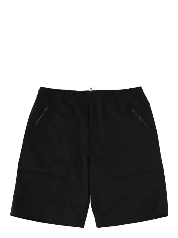 Moncler Shorts With Logo - Black