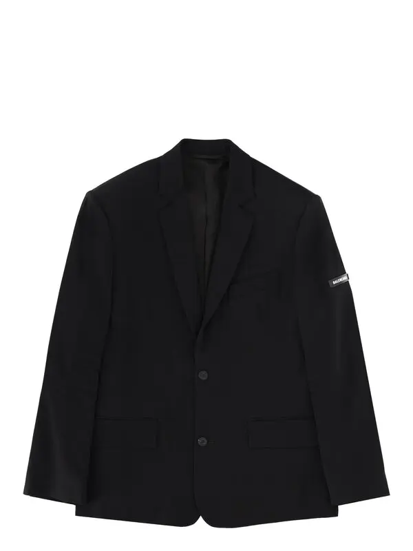 Balenciaga Single-breasted Blazer - Black