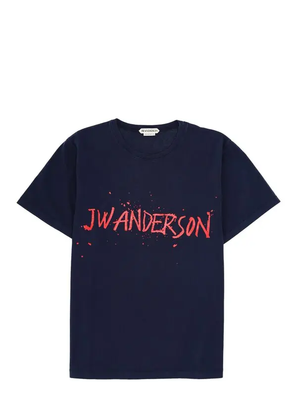 JW Anderson T-shirt With Logo - Blue