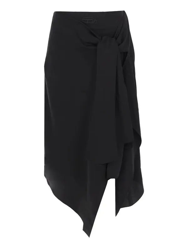 DIESEL® O-tali Midi Skirt - Black