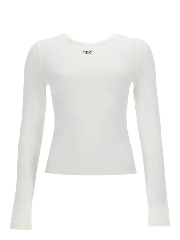 DIESEL T-uncutieslong-ls-od Top - White