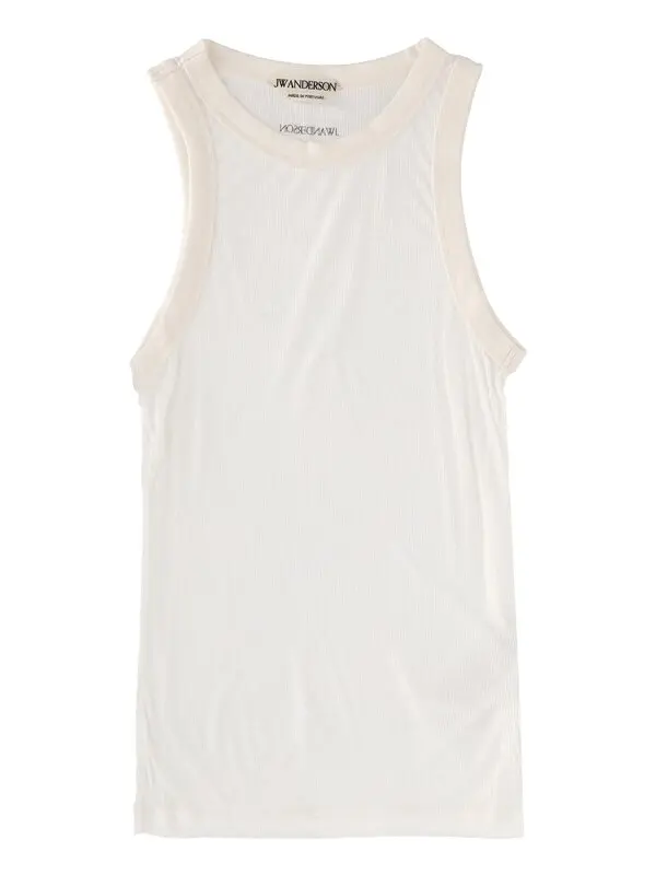 JW Anderson Tank Top With Logo - White