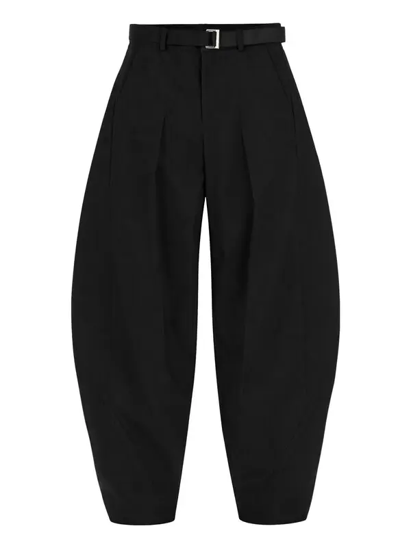 Sacai Belted Balloon Fit Pants - Black