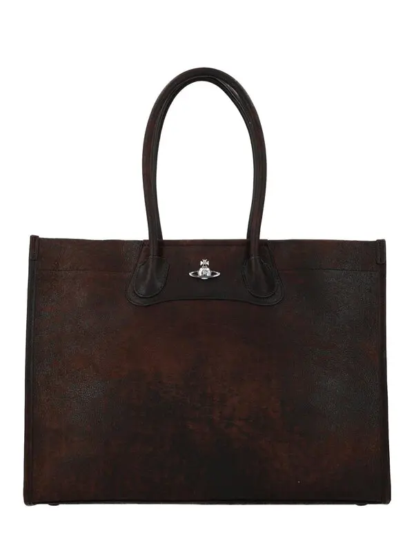 VIVIENNE WESTWOOD Troy Tote Bag - Brown