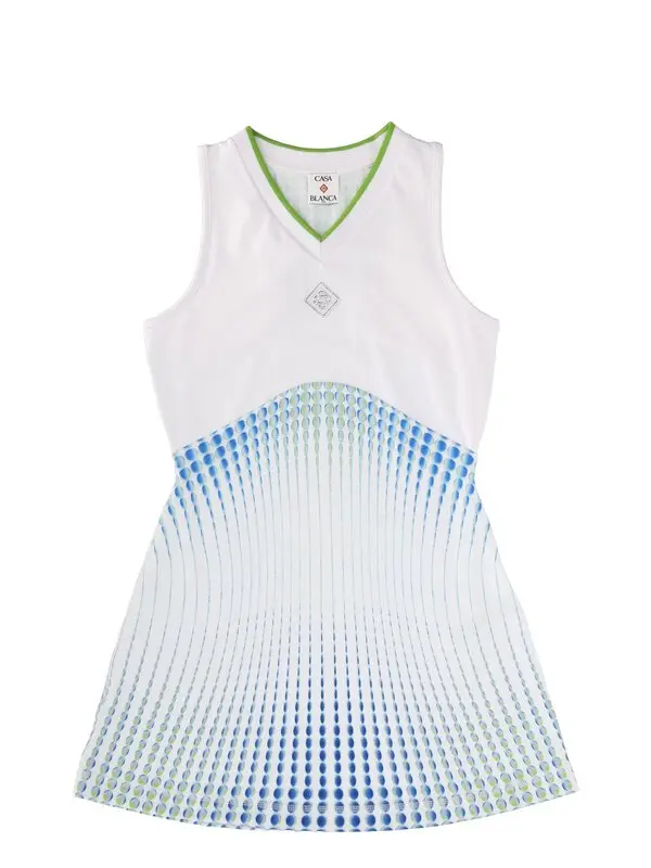Casablanca Tennis Mini Dress - Multicolour