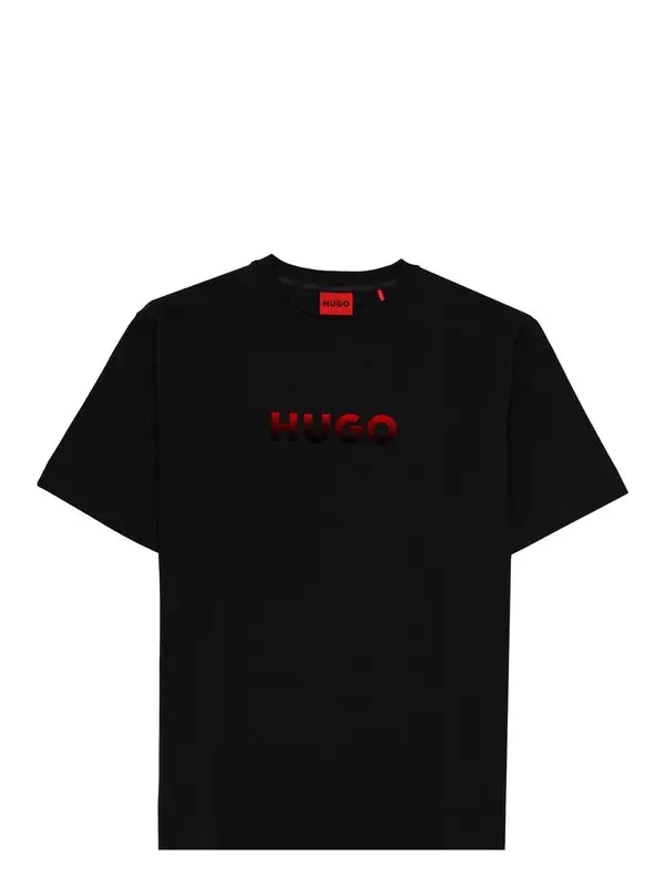 Hugo T-shirt With Logo - Black