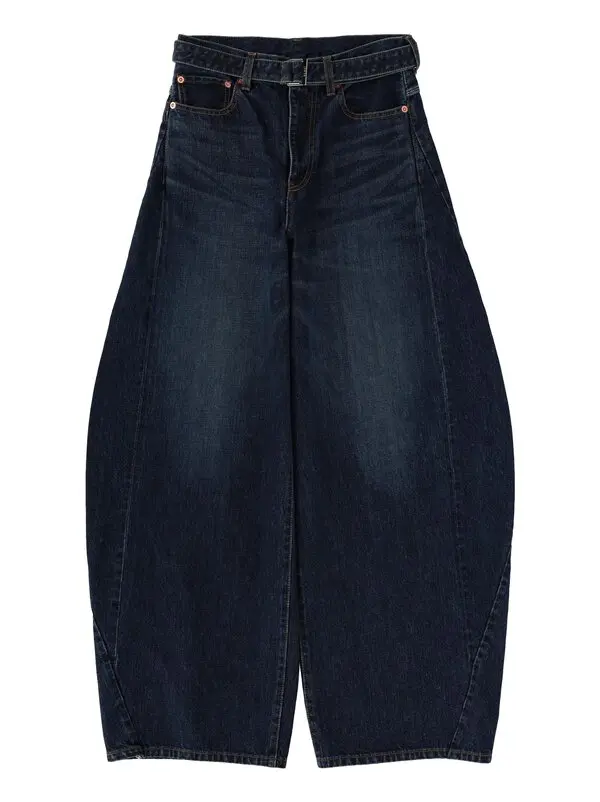 Sacai Barrel Wide Jeans - Blue