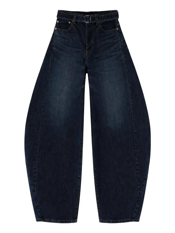 Sacai Barrel Wide Jeans - Blue