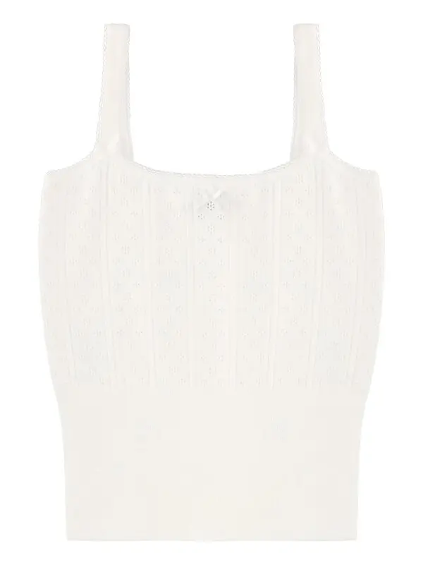 JW Anderson Top With Bow Detail - White