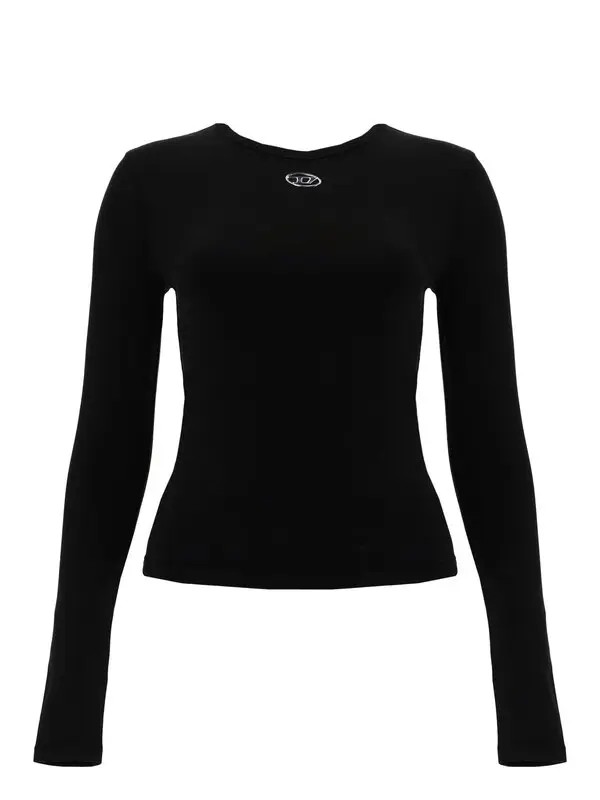 DIESEL® T-uncutieslong-ls-od Top - Black