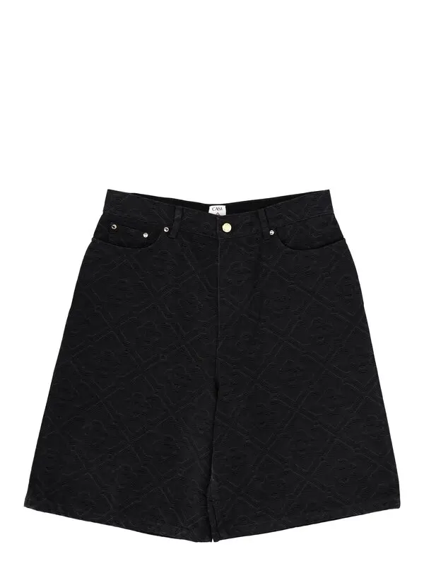 Casablanca Laser Monogram Shorts - Black