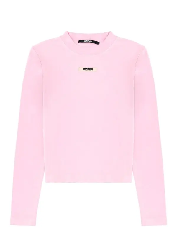 Jacquemus The Grosgrain Long-sleeved Shirt - Pink