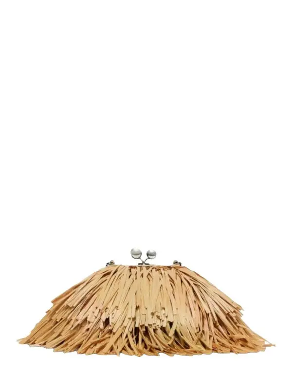 Max Mara Aquiete Fringed Shoulder Bag - Neutrals