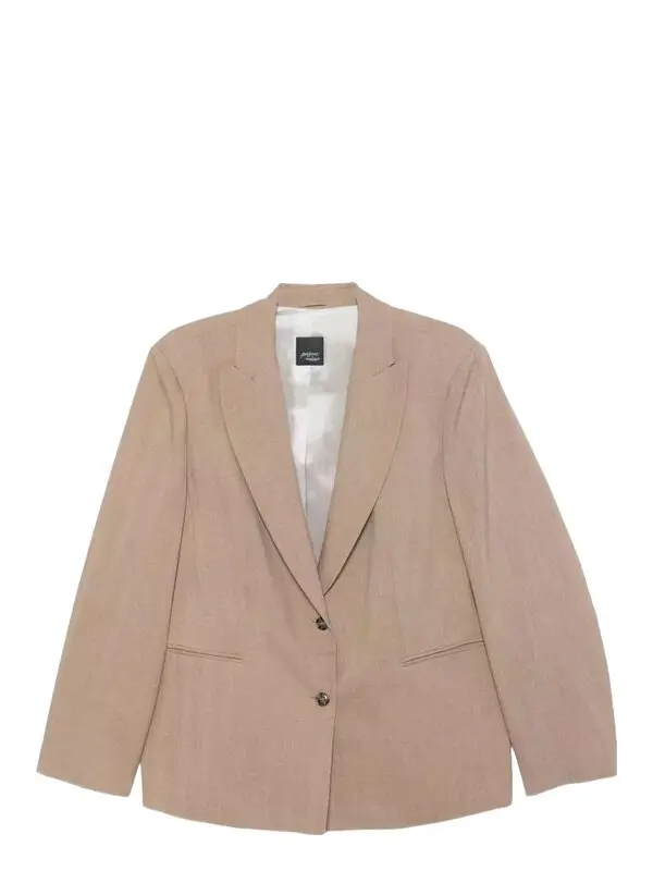 Marina Rinaldi Button-fastening Blazer - Neutrals
