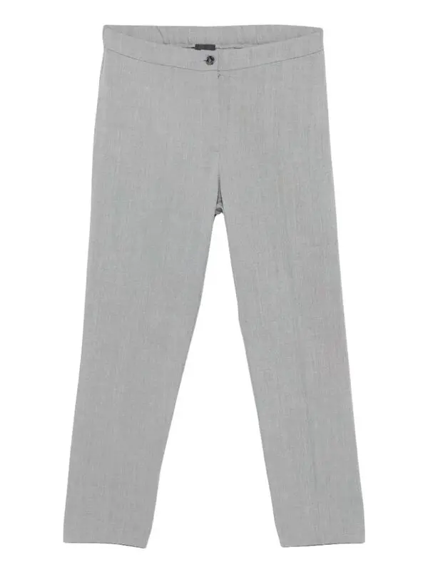 Marina Rinaldi Button-fastening Straight Leg Trousers - Grey