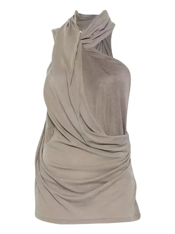 ENTIRE STUDIOS Sleeveless Draped-design Top - Neutrals